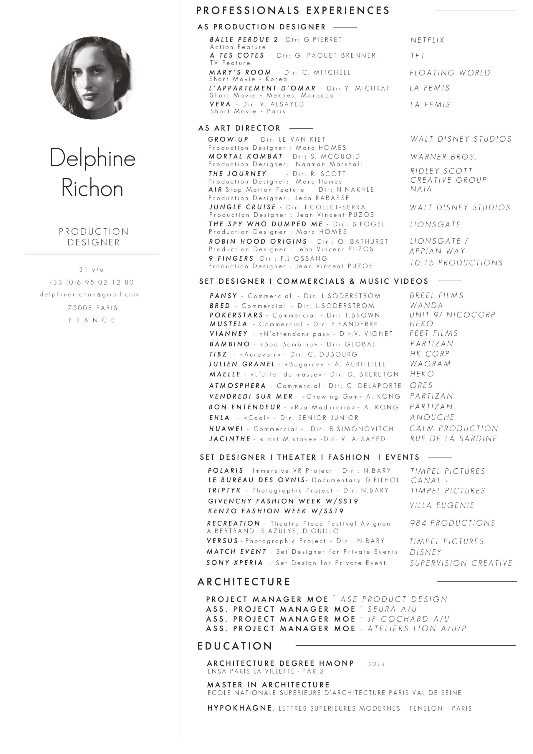 CV - Delphine Richon